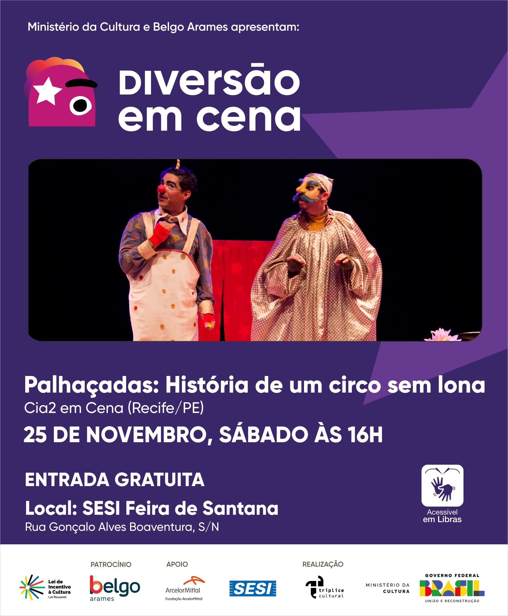 Diversão em Cena fecha a programação de novembro com o espetáculo ...